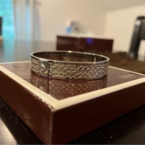 Coach | Jewelry | Coach Sterling Silver Bangle Bracelet | Poshmark
